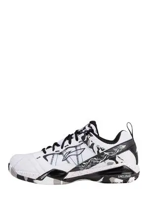 LI-NING Invincible Ace Standard White Black Camo Sneakers - White/black