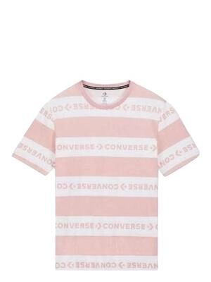 CONVERSE Wordmark Logo T-shirt Asia Sizing - Pink