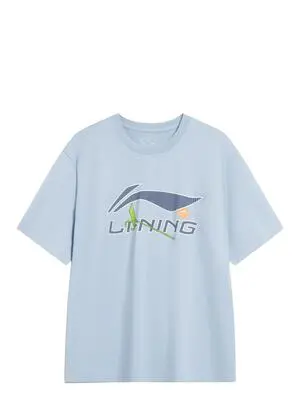 LI-NING Essential Logo T-shirt - Light Blue