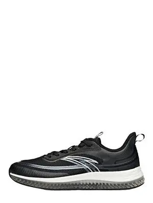 ANTA Elastic Low Top Sneakers - Black/white