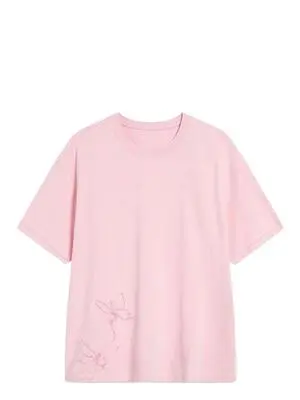 LI-NING Chinese Culture Floral Graphic T-shirt - Pink