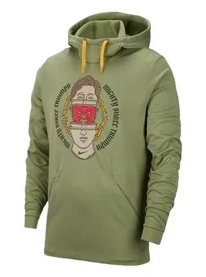 Nike Therma Abstract Pattern Pullover - Green