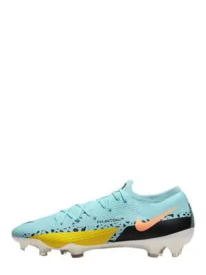 Nike Phantom Gt2 Pro Fg Football Cleats - Glacier Ice/yellow Strike/sunset Glow