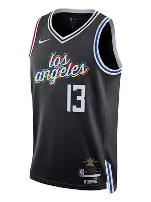 Nike Paul George 13 La Clippers 22-23 Jersey - Black/multi-color