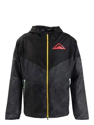 Nike Windrunner Hooded Trail Running Jacket - Black