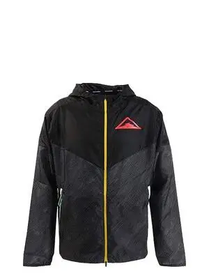 Nike Windrunner Hooded Trail Running Jacket - Black