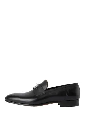 Gucci Interlocking G Leather Loafers - Black