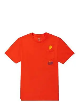 VANS Embroidered Turtle Short Sleeve T-shirt - Orange