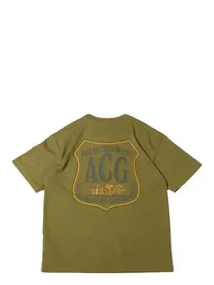 Nike Solid Color Alphabet Logo Printing Casual Round Neck Short Sleeve Green T-shirt - Default Color