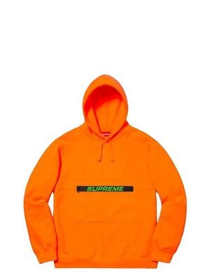 Supreme Ss19 Zip Pouch Hooded Sweatshirt - Orange