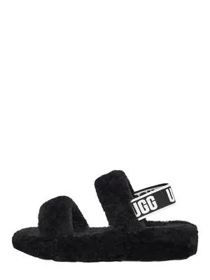 UGG Oh Yeah Thick Sole Sandals - Black