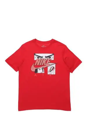 Nike Cartoon Printing Sports Round Collar Male - Red