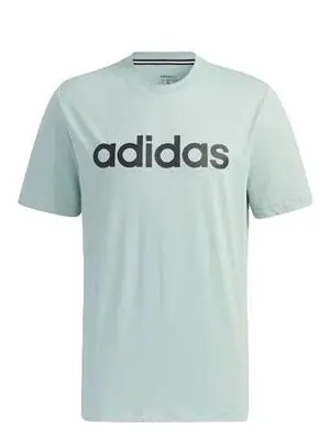 Adidas Neo Logo Printing Sports Round Neck Short Sleeve Green - Multi-color