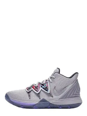 Nike Kyrie 5 "graffiti" High Top Basketball Sneakers - Grey