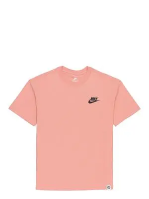 Nike Back Avatar Printing Loose Casual Short Sleeve Light Madder Brown T-shirt - Multi-color