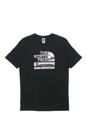 Supreme Ss18 X The North Face Metallic Logo Tshirt Logo Tee - Black