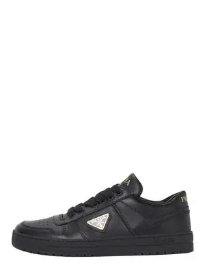 Prada PRADA Downtown Leather Low Top Sneakers Black