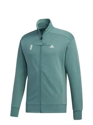 Adidas Wj Tt Cardigan Stand Collar Casual Sports Jacket - Green