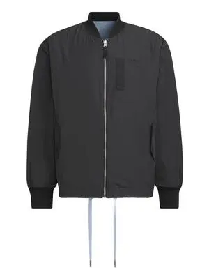 Adidas Reverse Sherpa Bomber Jacket - Black