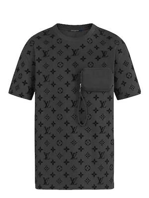 LOUIS VUITTON Monogram Pocket Short Sleeve T-shirt - Black