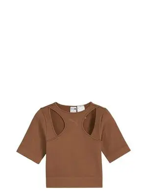 PUMA PUMA Ribbed Cut-Out T-Shirt