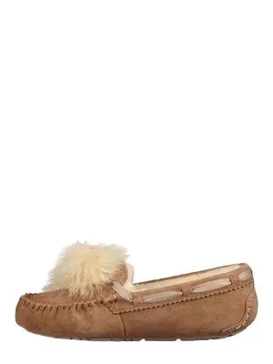 UGG Dakota Pom Pom Slip-on Slipper - Brown