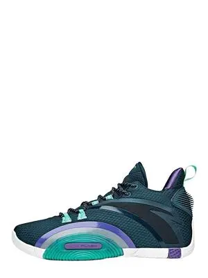 ANTA Ufo 3 Athletic Sneakers - Dark Green/purple/white