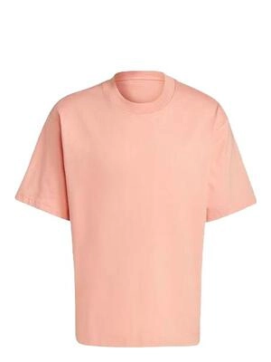 Adidas Originals Solid Color Loose Sports Short Sleeve - Pink