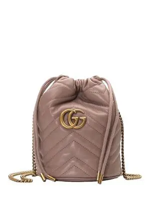 Gucci Gg Marmont Mini Shoulder Bag - Graypink