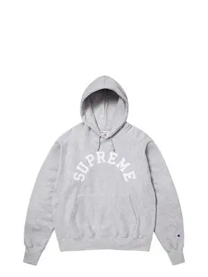 Supreme Champion Arc Logo Hooded Sweatshirt - Heather Grey