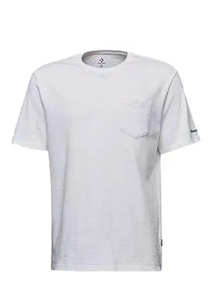CONVERSE Classic Basic Casual Short Sleeve White T-shirt - Grey