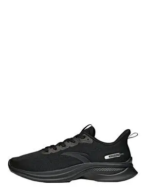 ANTA Athletic Lace-up Sneakers - Black/silver