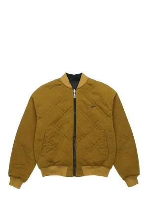 Nike Reversible Quilted Bomber Jacket - Dark Sulfur/black