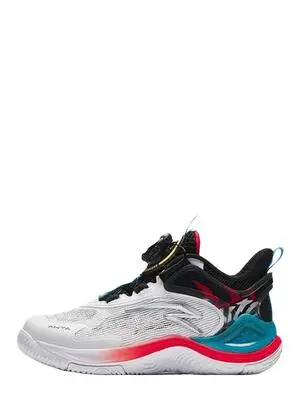 ANTA High-top Athletic Sneakers - White/red/black
