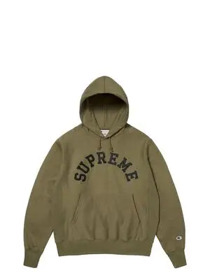 Supreme Champion Hooded Sweatshirt - Olive