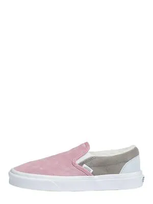VANS Slip-on Pig Suede Sherpa Casual Shoes - Pink/gray