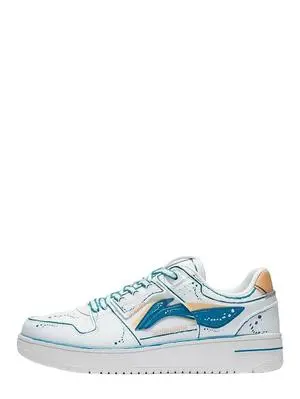 LI-NING Li-Ning Tianji Skate Shoes White/blue/orange