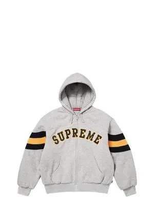 Supreme Zip Up Hooded Sweatshirt - Heather Grey