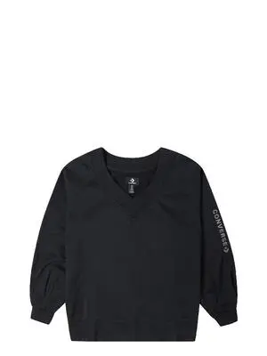 CONVERSE Converse V-Neck Loose Knit Hoodie