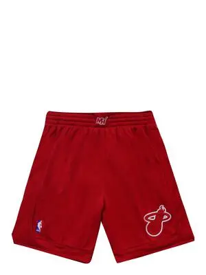 Mitchell & Ness X Nba Miami Heat 2012-13 Christmas Day Basketball Shorts - Red