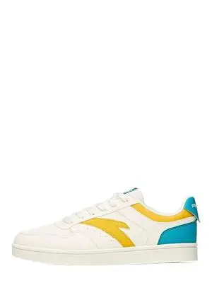 ANTA Skateboarding Shoes - White/yellow/blue