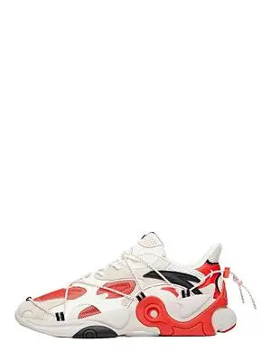 ANTA Split Low Sneakers - White/red/black