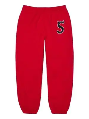 Supreme Ss26 Devil S Logo Sweatpant - Red