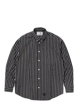 Supreme X Mm6 Maison Margiela Stripe Shirt - Black
