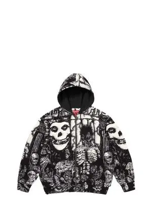 Supreme X The Misfits Ss26 Zip Up Hooded Sweater - Black