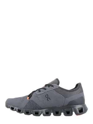 On Cloud X 3 Athletic Sneakers - Grey/orange
