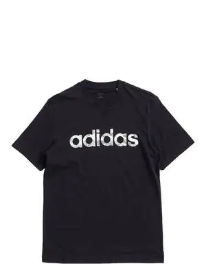 Adidas E Camo Lin Tee Training Sports Round Neck Short Sleeve - Black