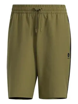 Adidas Neo Logo Micro Mark Stripe Casual Woven Shorts - Multi-color