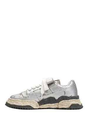 Mihara Yasuhiro X Keith Og Sole Film Attached Canvas Low Top Sneakers - Silver