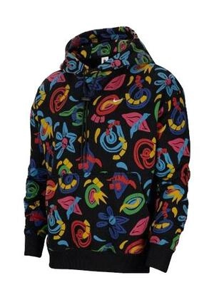 Nike Lab Collection Printed Hooded Pullover - Multi/black